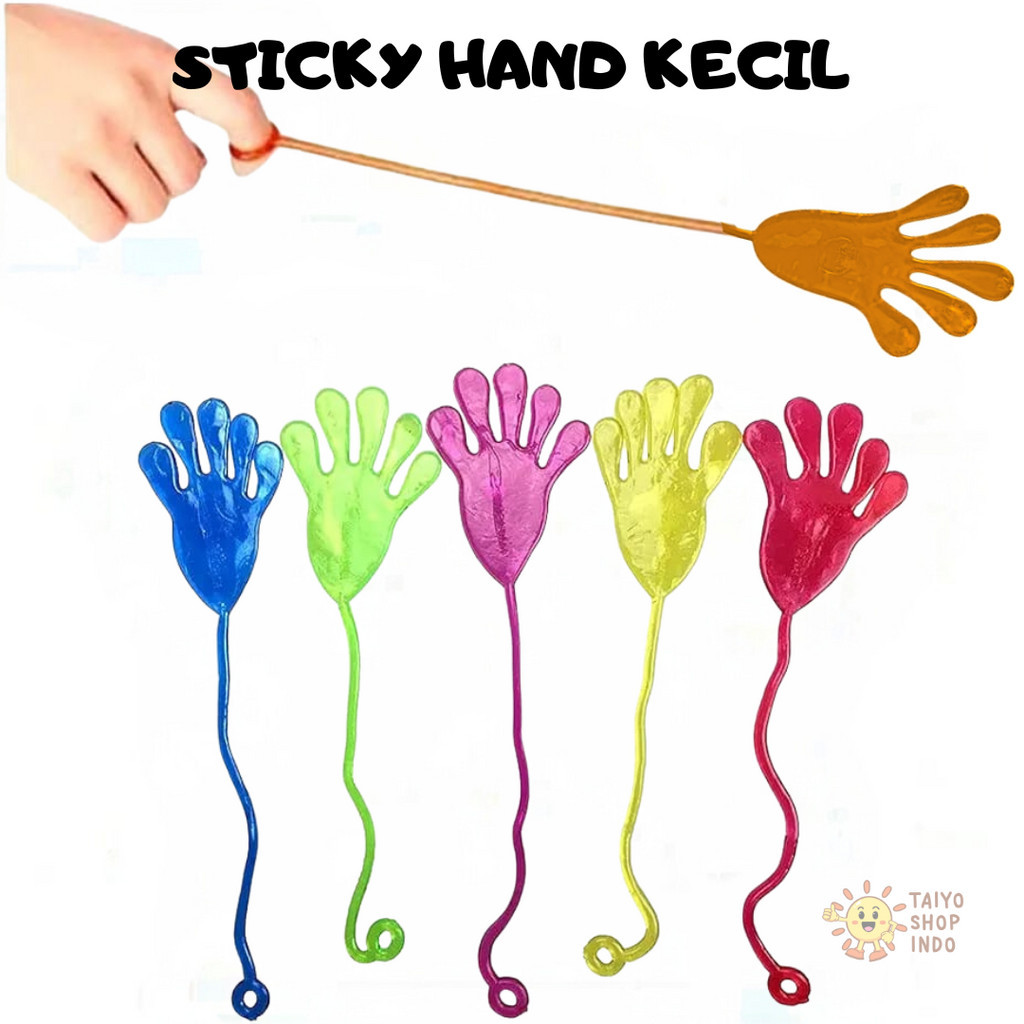 Jual TAIYO Mainan Anak Sticky Hand Kecil Jelly Tempel Tangan Palm ...