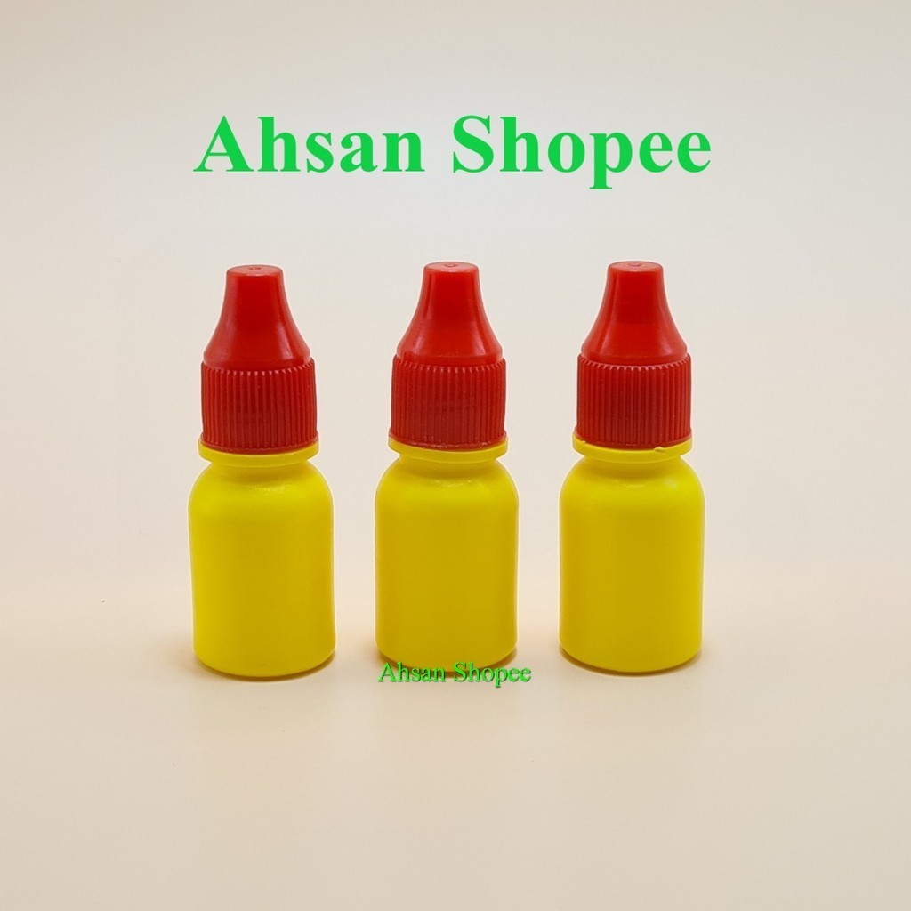 Jual Botol Tetes Cendo 5 Ml Kuning HDPE Tidak Segel Sumpel Putih ...