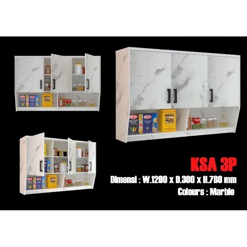 Jual Kitchen set atas 3 pintu / Kitchen set Minimalis / Kitchen set ...