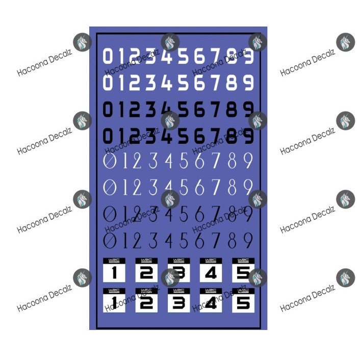 Jual Number 01 Universal Water Slide Decal | Shopee Indonesia