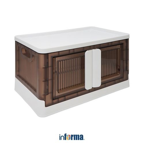 Jual Informa 48X30X30 cm Fritz Kotak Penyimpanan Lipat - Hitam Frosty ...