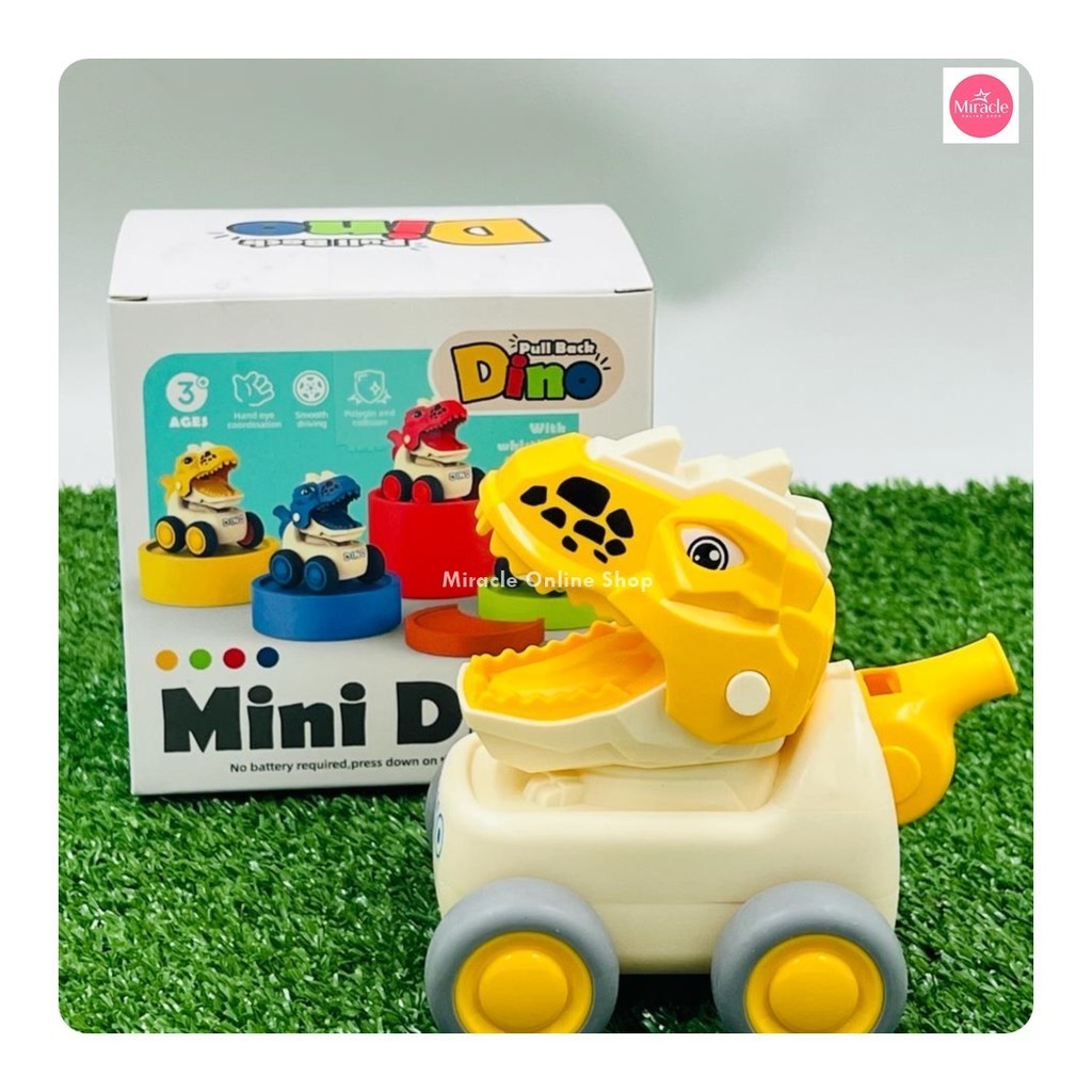 Jual Mobil mini dino mainan mobil mobilan dinosaurus press | Shopee ...
