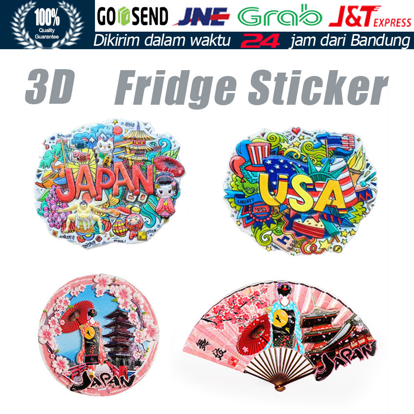 Jual Stiker Kulkas Mini Lucu Elemen Jepang 3D Kreatif Dengan Daya Tarik ...