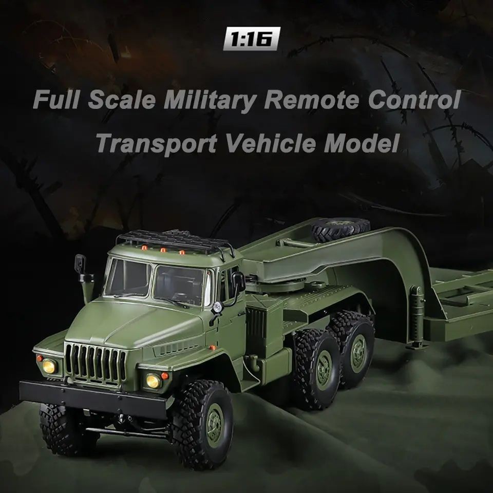 Jual RC Car WPL B36-3 1/16 6WD Full Scale Military Transport Vehicle Truck Militer Abri Mainan ...