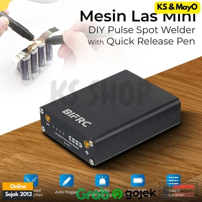 Jual Las Titik Mini Alat Mesin DIY Pulse Spot Welder With Quick Release ...