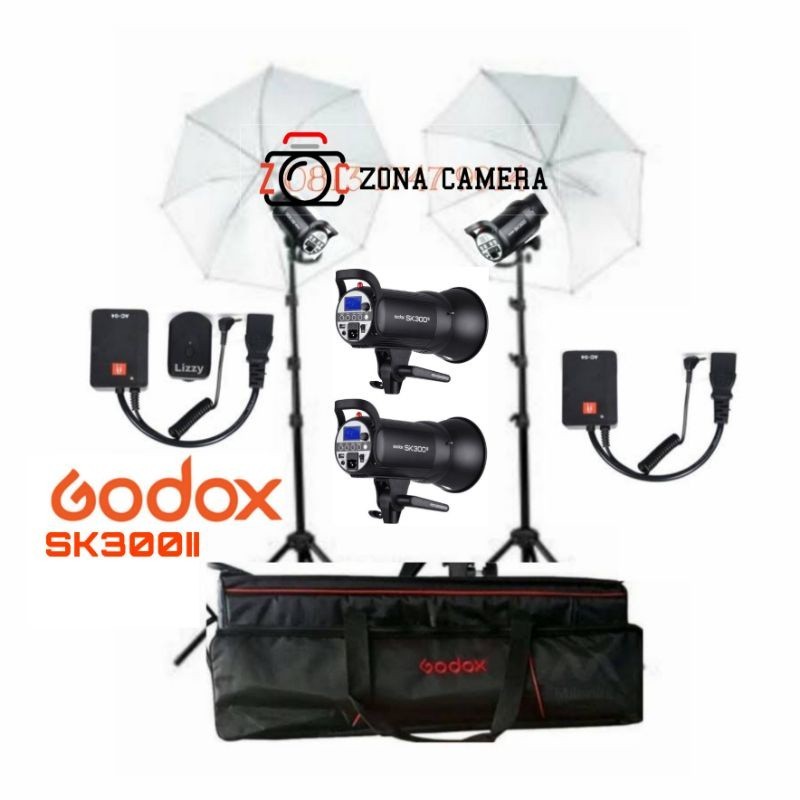 Jual Paket Godox SK300 II SK300II SK 300II SK 300 II Flash Light Foto ...