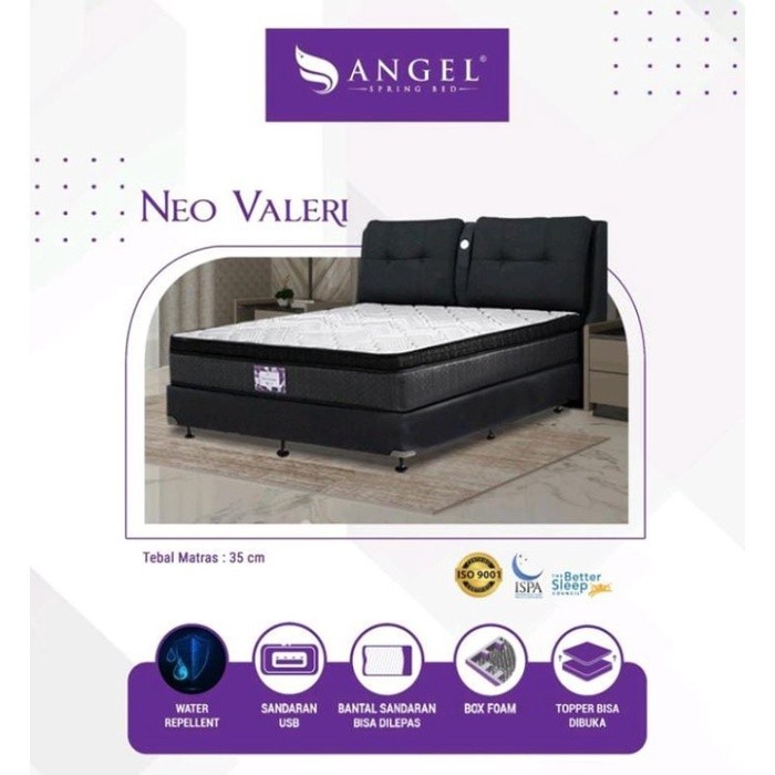 Jual PROMO TERMURAH Tempat Tidur Kasur Springbed Angel Valeri Plustop ...