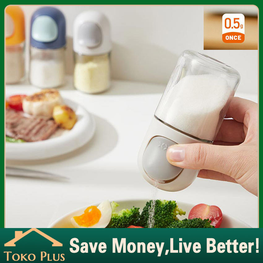 Jual Dispenser Garam Salt Otomatis 0.5G Kedap Udara Seasoning Jar Bumbu ...