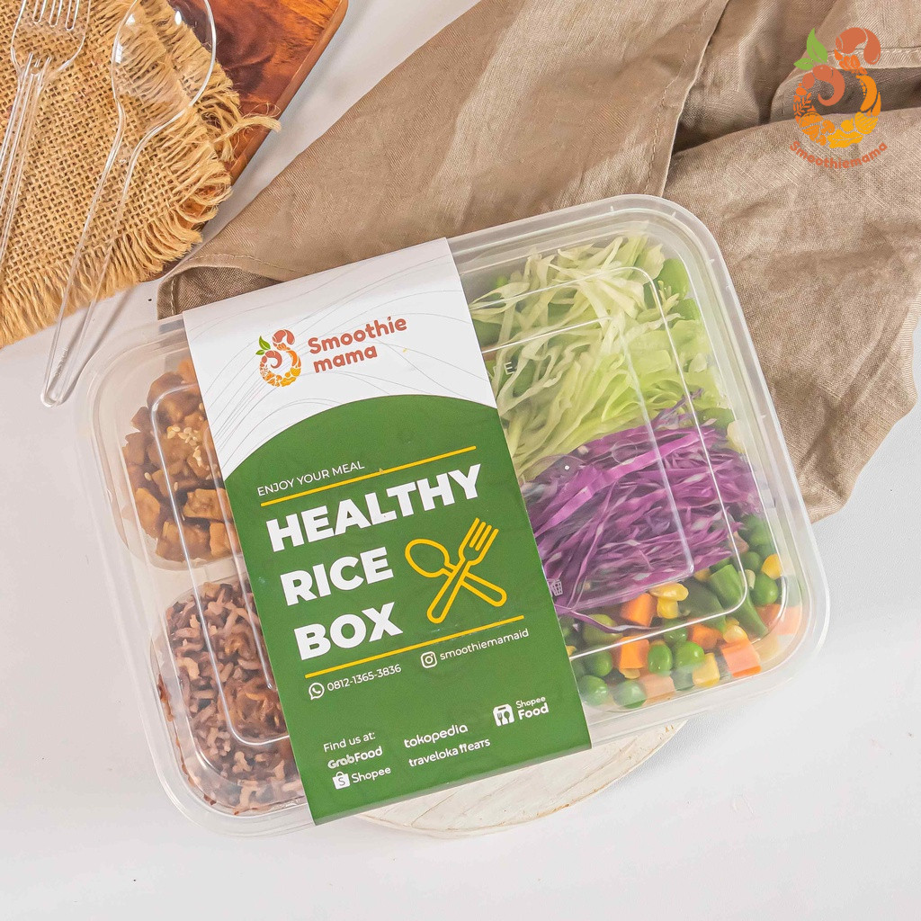 Jual Nasi Box Healthy Box Catering Diet Box VEGE Healthy Rice Box Porsi ...