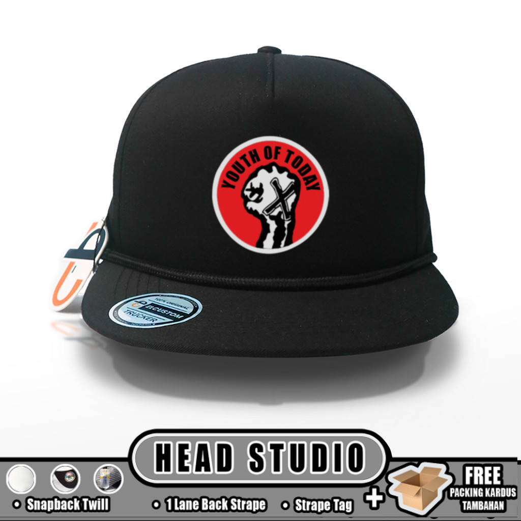 Jual Headstudio - YOUTH OF TODAY SNAPBACK CAPS / Band / Topi Snapback / Topi Twill / Topi ...