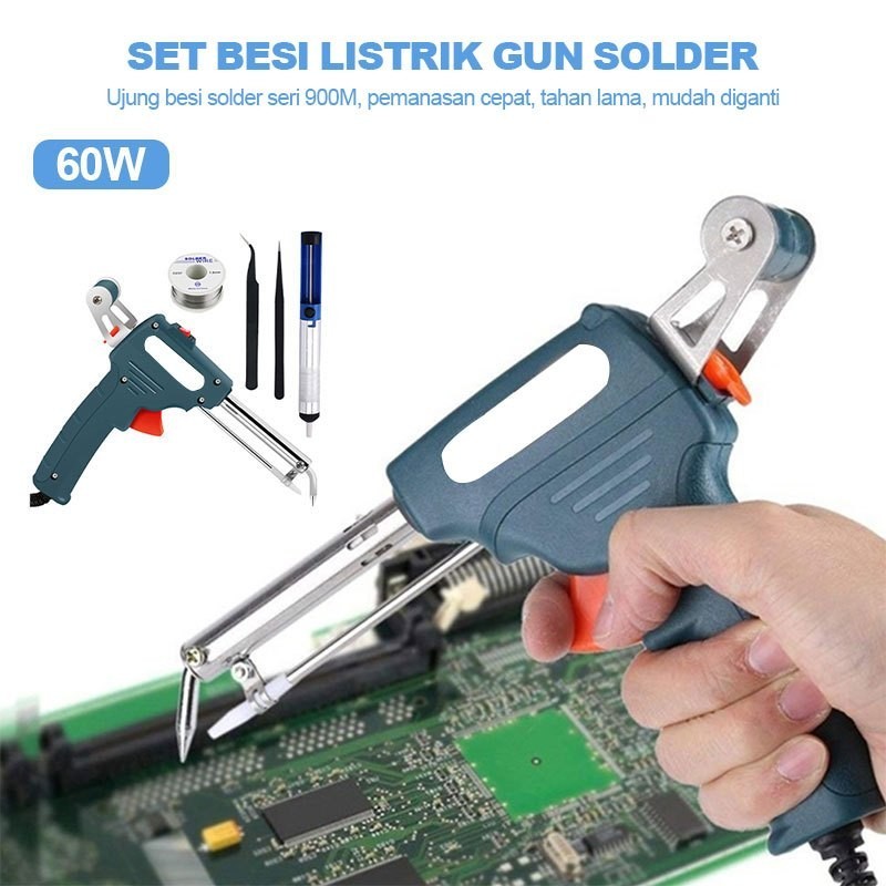Jual Solder Tembak Listrik Timah Otomatis 60 Watt Besi Otomatis 60W ...