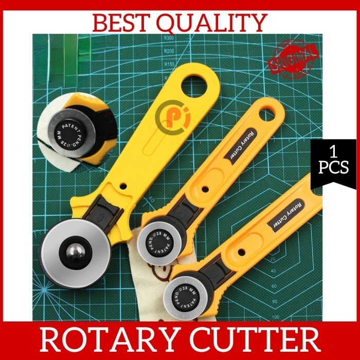 Jual Rotary Cutter Bulat Roller Blade Alat Potong Kertas Kain Plastik ...