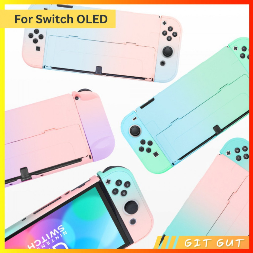Jual Nintendo Switch OLED Colourful Case Protective Shell Cover ...
