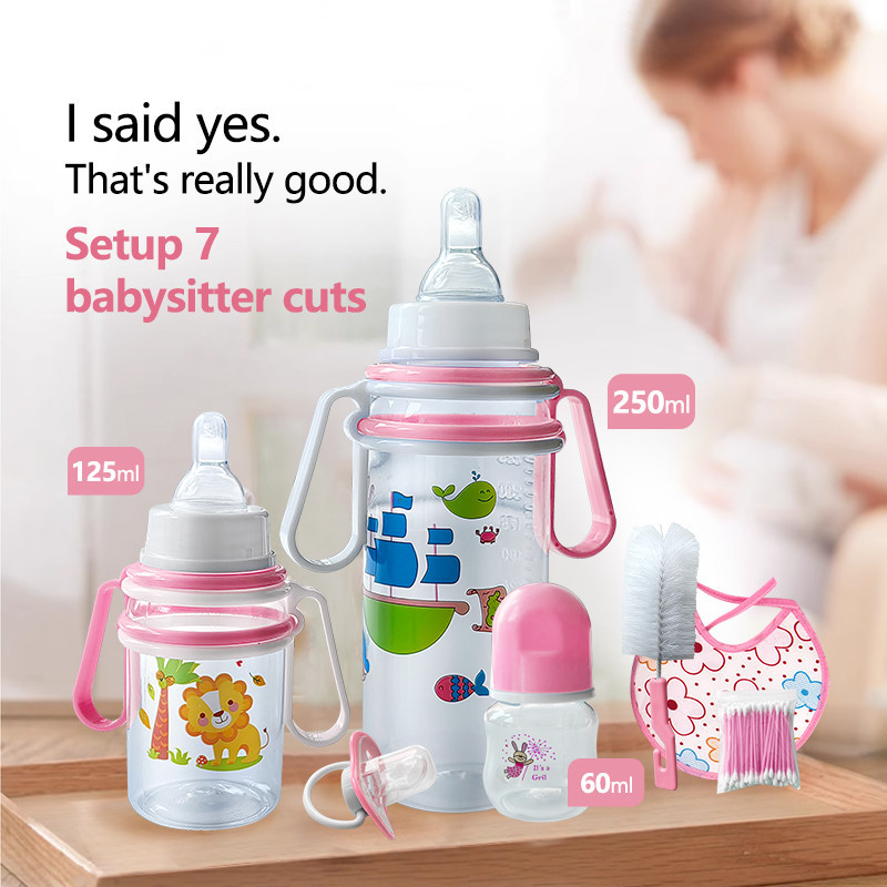 Jual 125ML/250ML Set Botol Susu Baby Newborn Milk Feeding Bottle Botol ...