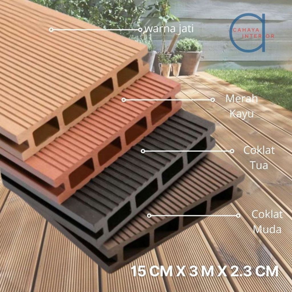 Jual LANTAI WOOD DECKING outdoor uk 3 M x 15 CM x 2 CM Lantai Kayu ...