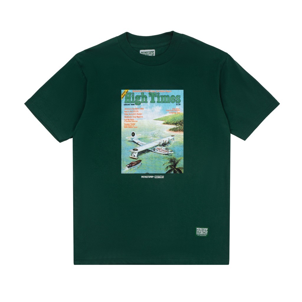 Jual POT MEETS POP X HIGH TIMES MAGAZINE - TRANS-MARIJUANA TEE GREEN ...