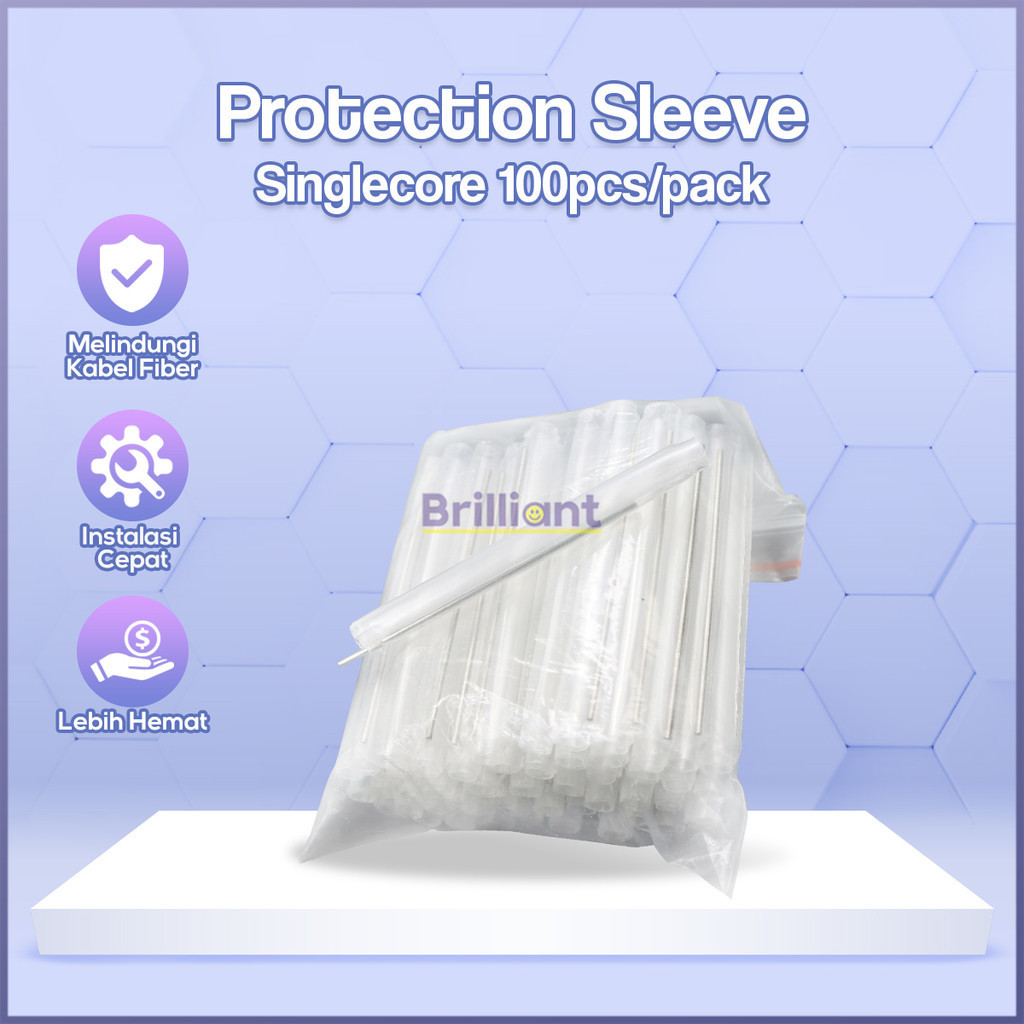 Jual Fusion Splice Protection Sleeve kecil Fiber Optic (FO) Per pack ...
