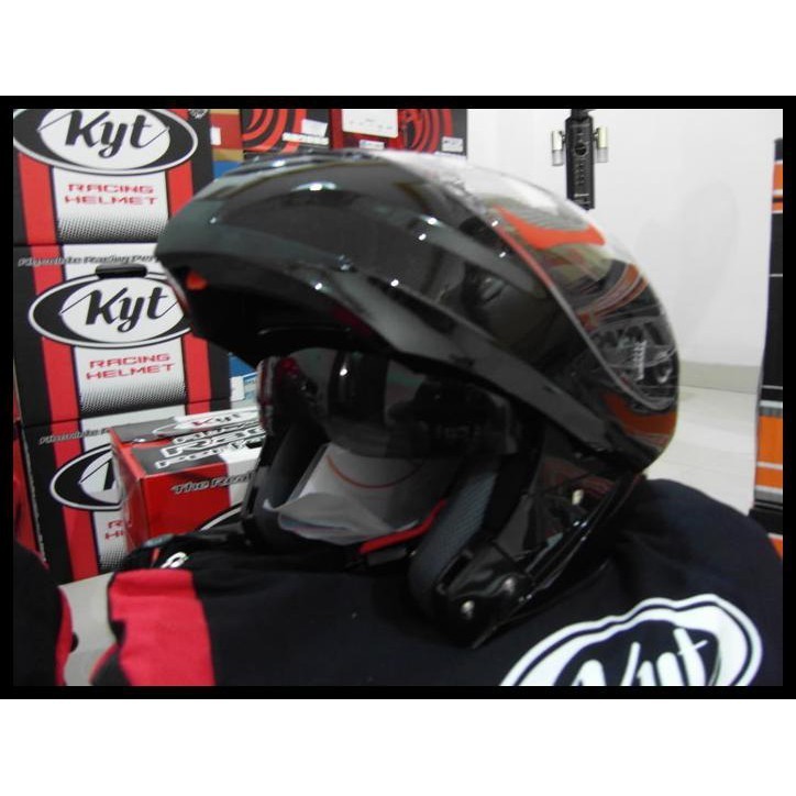 Jual HELM KYT RRX MODULAR FULL FACE BLACK FULLFACE VISOR HITAM | Shopee ...
