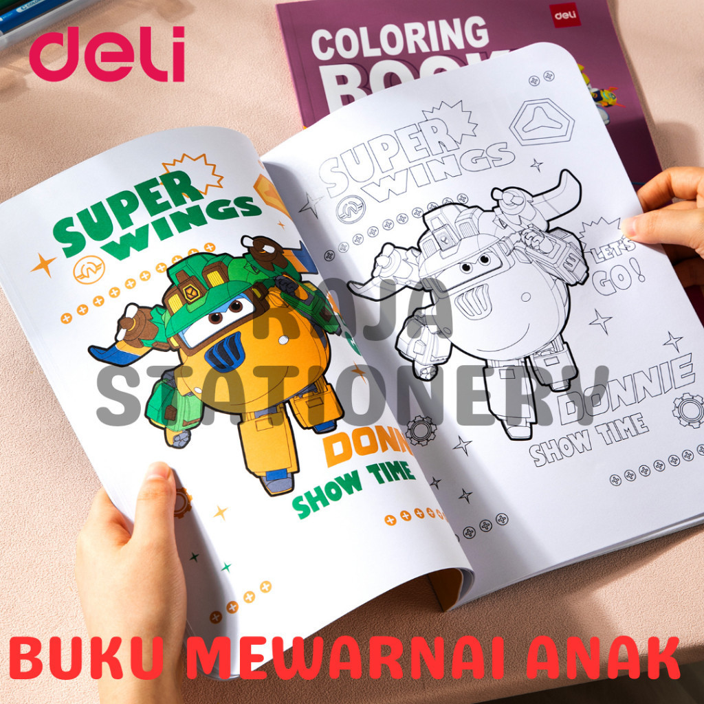 Jual DELI Colouring Book Children / Buku Mewarnai Anak Balita TK EN028 ...