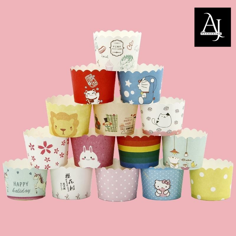 Jual [25 PCS] PAPER CUP ROUND KERTAS ALAS CETAKAN KUE ANTI LENGKET ...