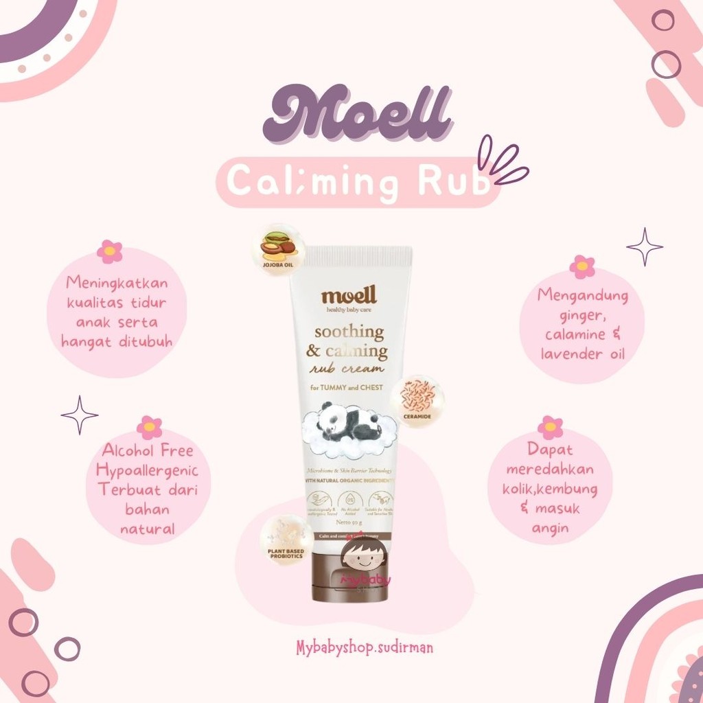 Jual Moell Soothing & Calming Rub Cream 50gr - Meningkatkan Kualitas ...