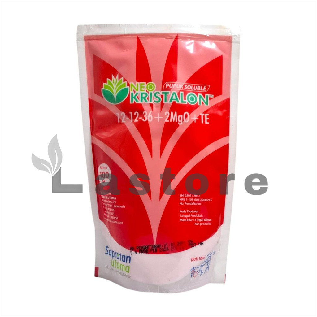 Jual Pupuk Neo Kristalon Merah 400 Gram Pupuk Pembuahan Generatif ...