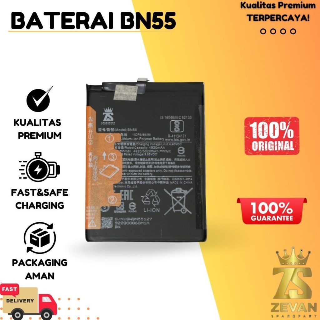 Jual Baterai Xiaomi BN 55 ( Redmi Note 95 ) | Shopee Indonesia