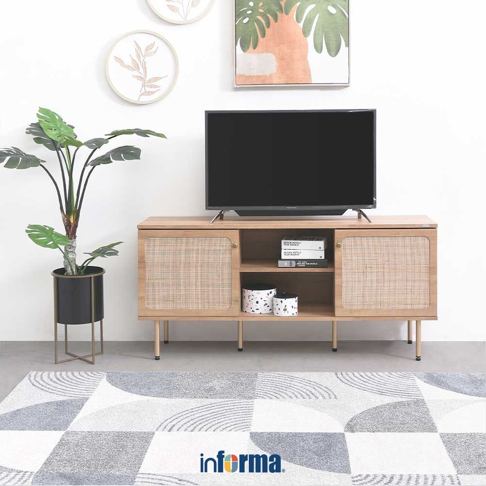 Jual Informa Boho Rak Tv High Stand - Cokelat Oak | Shopee Indonesia