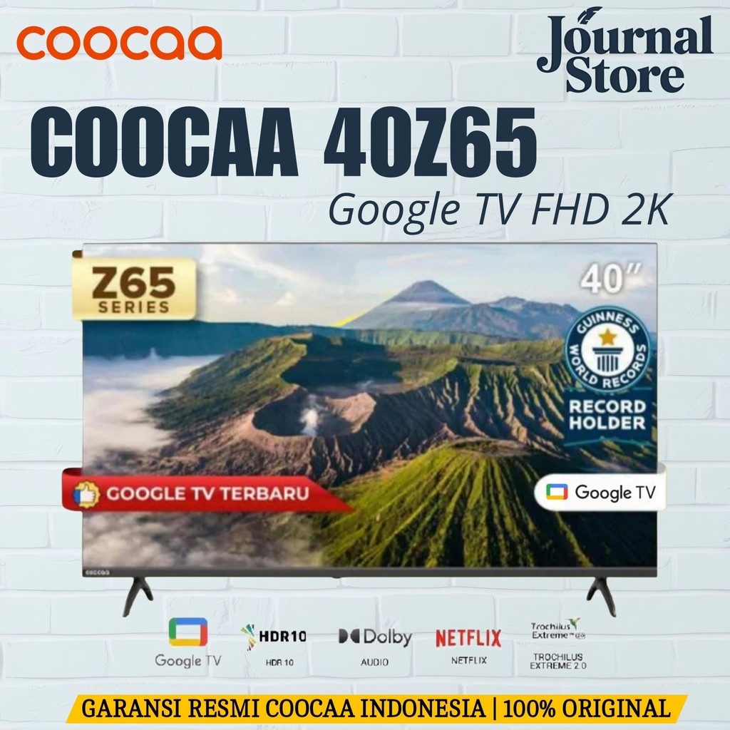 Jual Smart TV COOCAA 40Z65 Google TV 40 inch Full HD 2K ANDROID Garansi ...