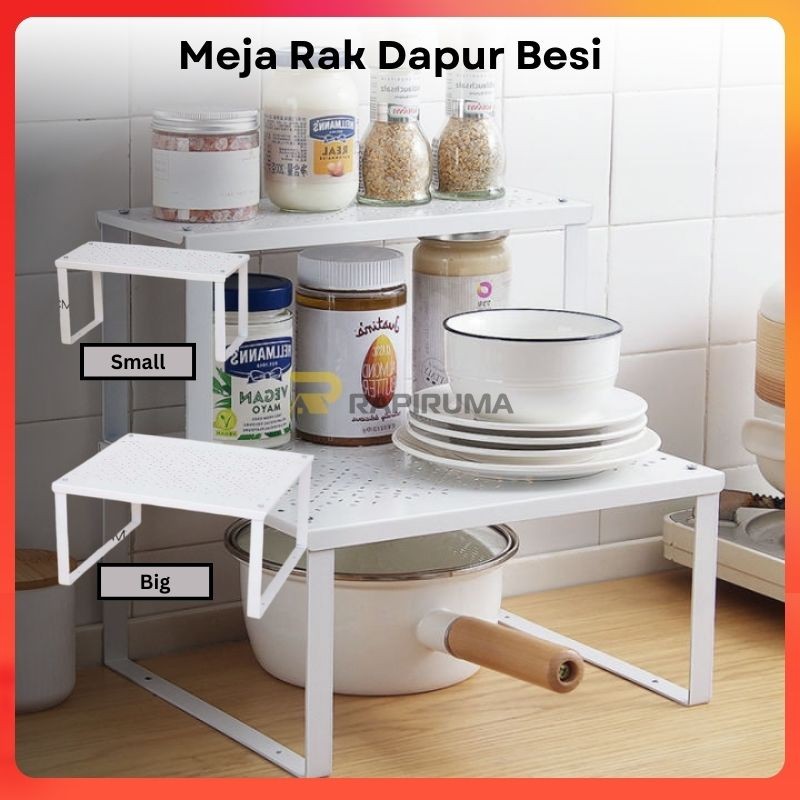 Jual Rak Dapur Besi Estetik Korea /Meja Multi Fungsi Dapur IKEA /Rak ...