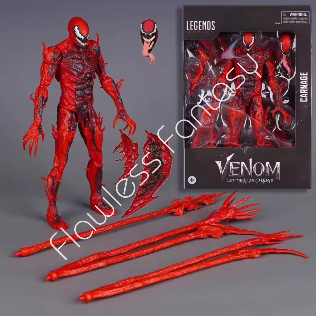 Jual Marvel Legends Series Carnage Venom Let There Be Carnage Merah ...