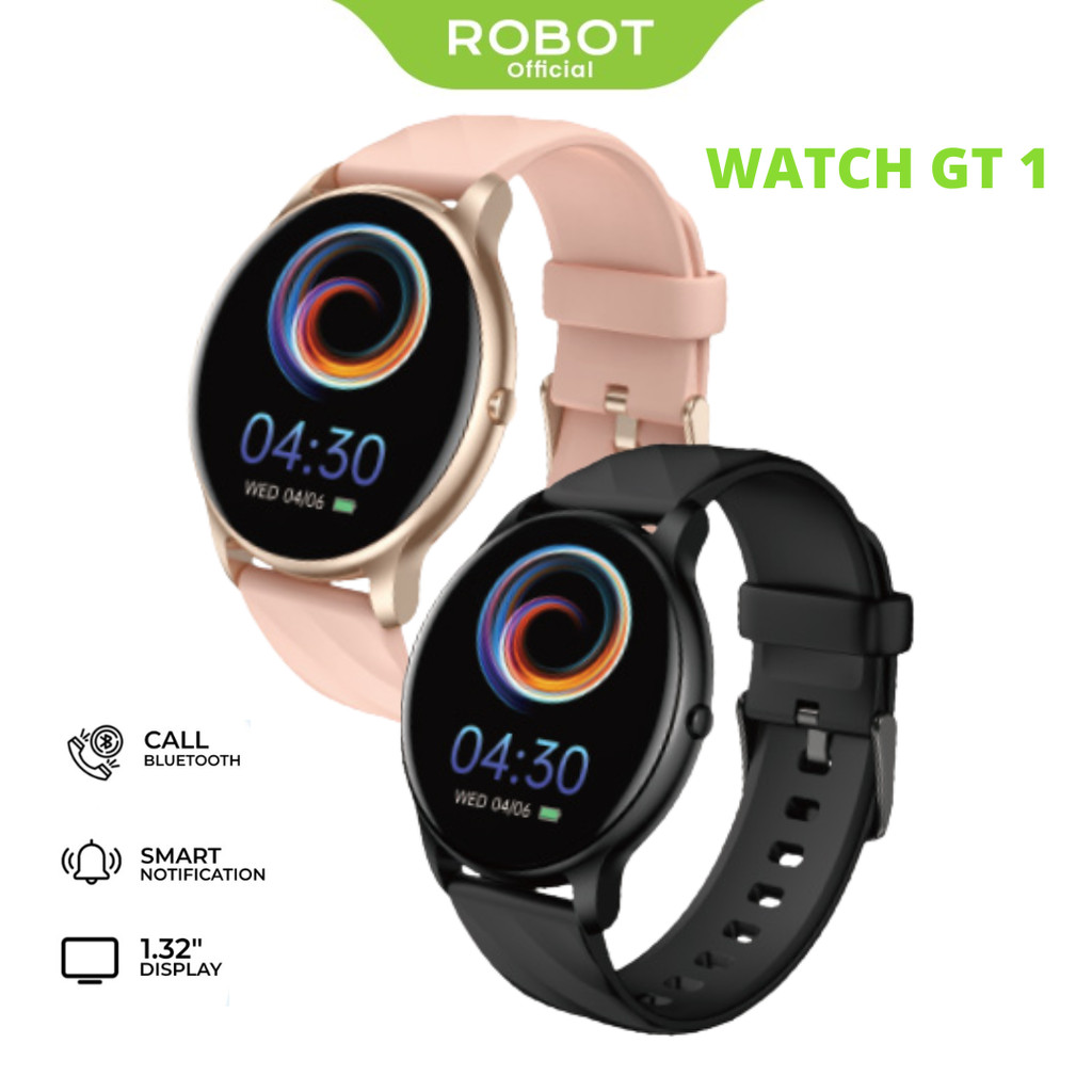 Jual ROBOT Watch GT 1 Smartwatch 1.32" Display Spo2 Bluetooth Call ...