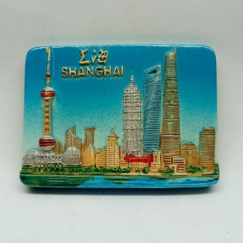 Jual Souvenir magnet kulkas Shanghai oleh oleh negara China | Shopee ...