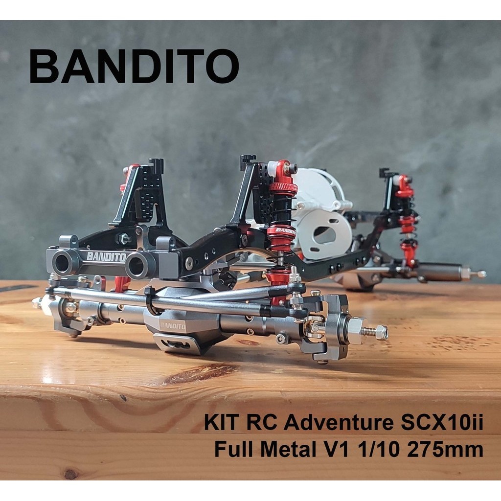 Jual BANDITO KIT RC Adventure SCX10ii Full Metal V1 1/10 275mm | Shopee ...