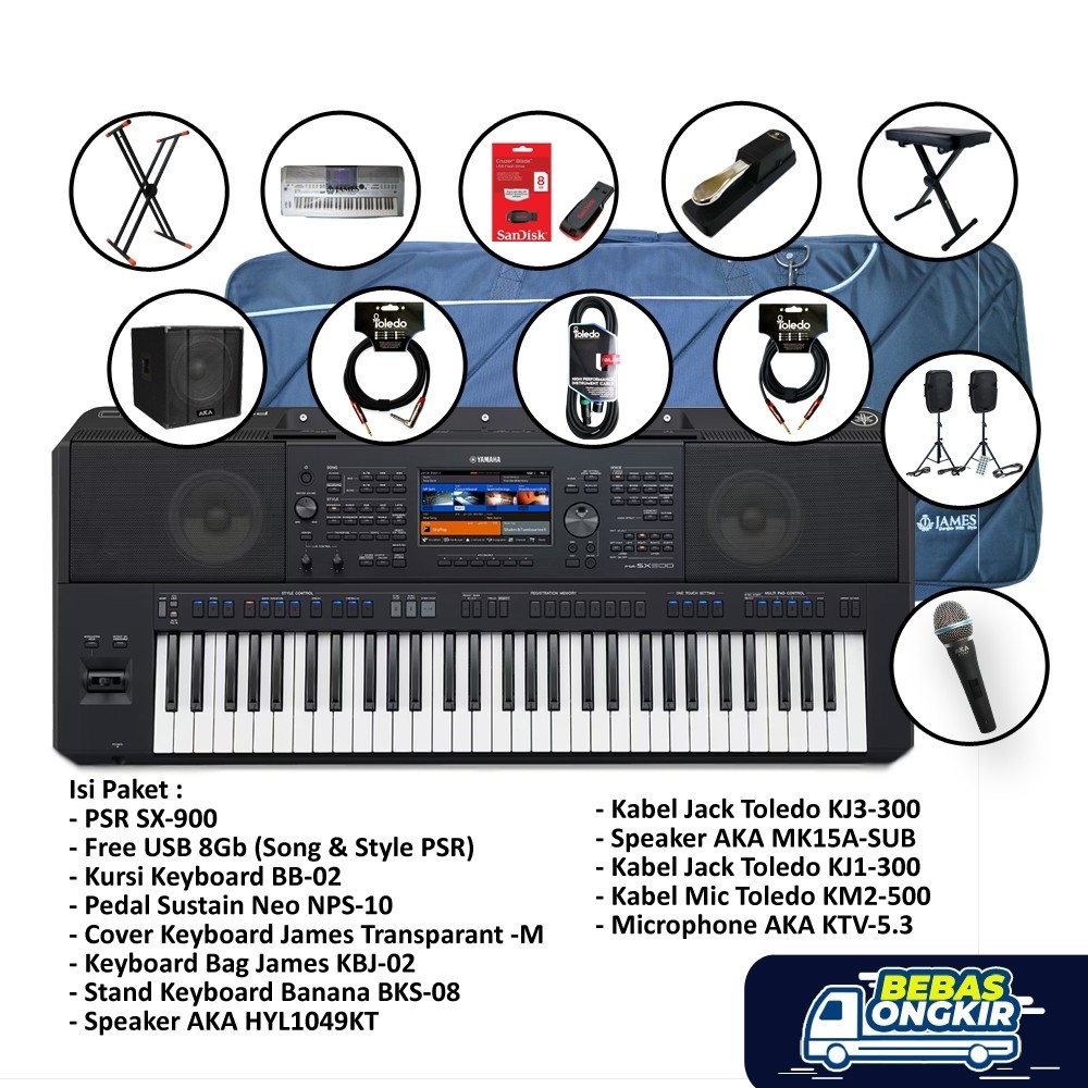 Jual Paket Legend Keyboard Yamaha PSR SX-900 / Keyboard PSR SX 900 ...