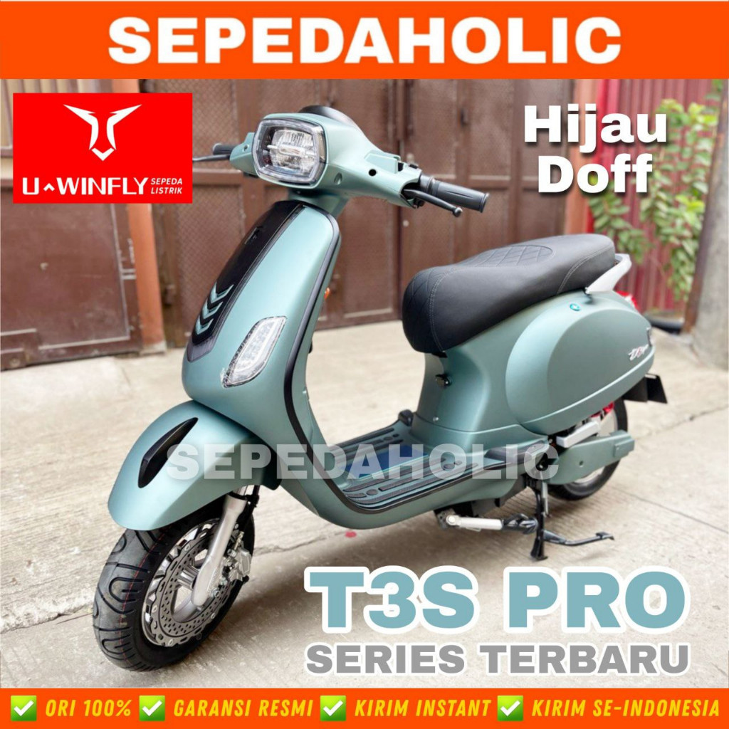 Jual Sepeda Motor Listrik UWINFLY T3S PRO NEW 1200 Watt Electric E Bike | Shopee Indonesia