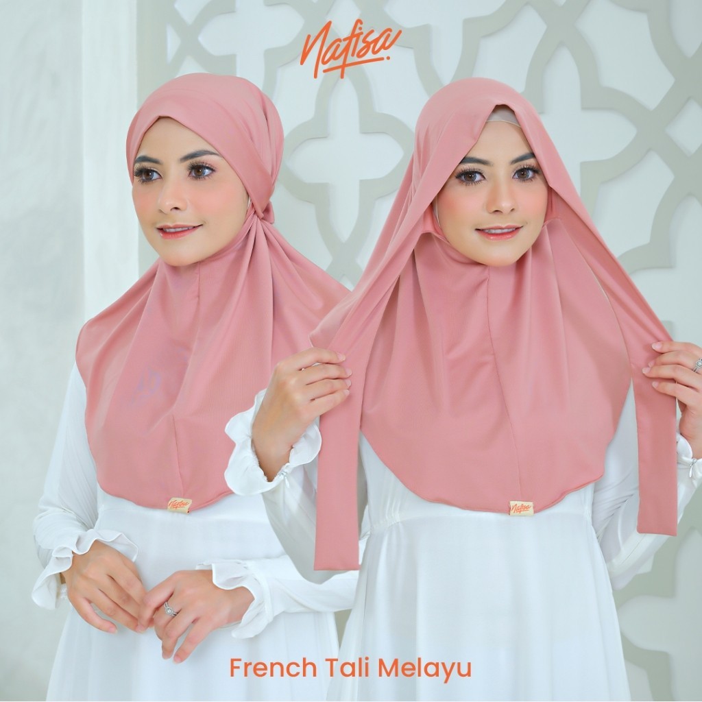 Jual Nafisa Hijab French Bergo Tali Melayu Instan - Hijab French Malay ...