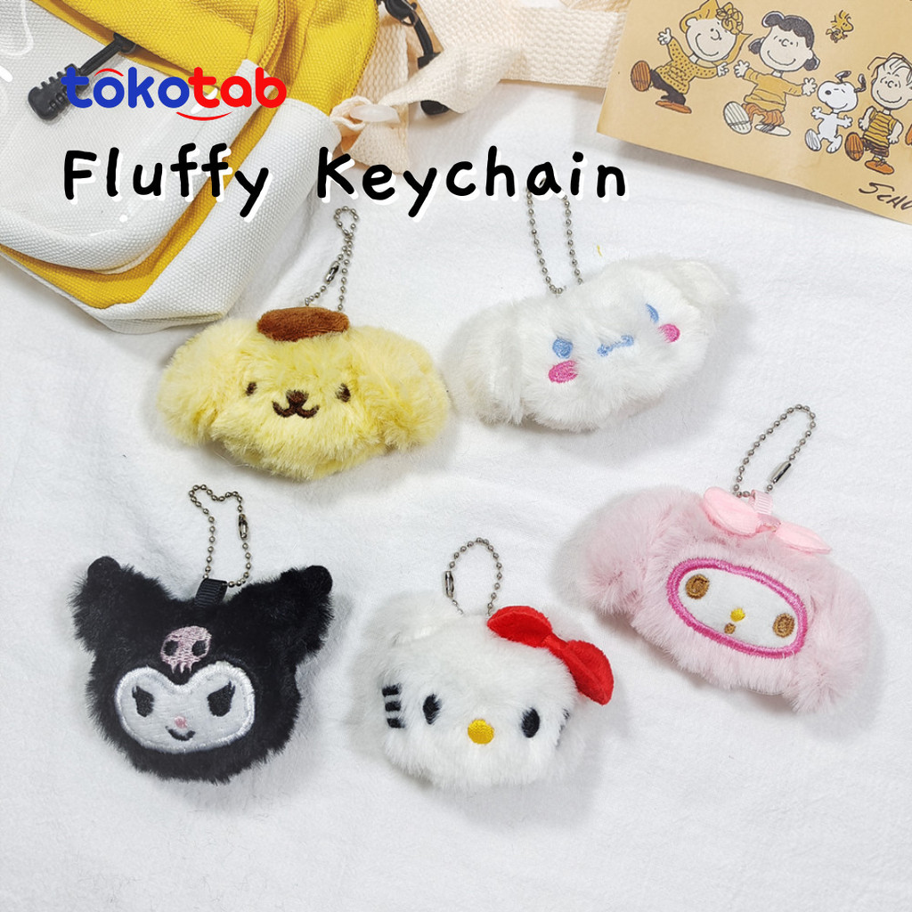 Jual Tokotab - Gantungan Kunci Fluffy Pendant Keychain Boneka Keyring ...
