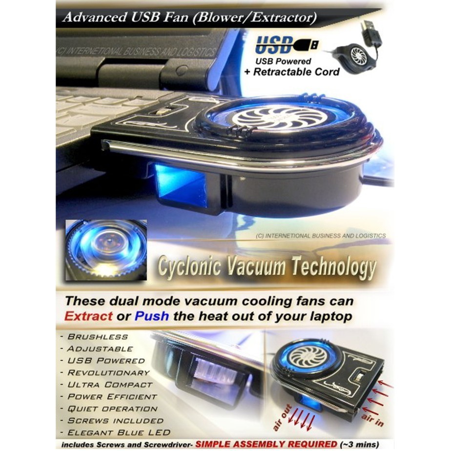 Jual Exhaust Vacuum Cooler Laptop CPU Fan - Vacuum System - No Box ...