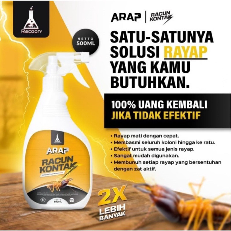Jual Arap Racun Kontak Obat Semprotan Cairan Pembasmi Anti Rayap Untuk ...