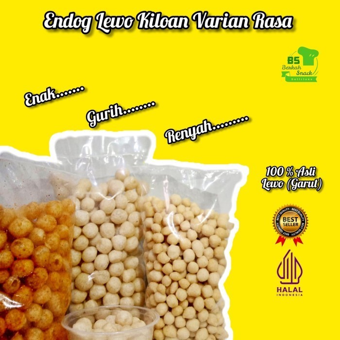 Jual Makanan Ringan Endog Lewo Khas Lewo Varian Kopong 1 Kg Asli Garut ...