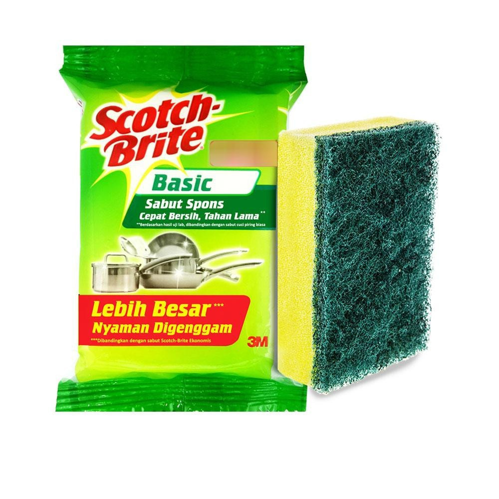 Jual Spons Cuci Piring Scotch Brite 2 Sisi Sponge Tapas Cuci Piring ...