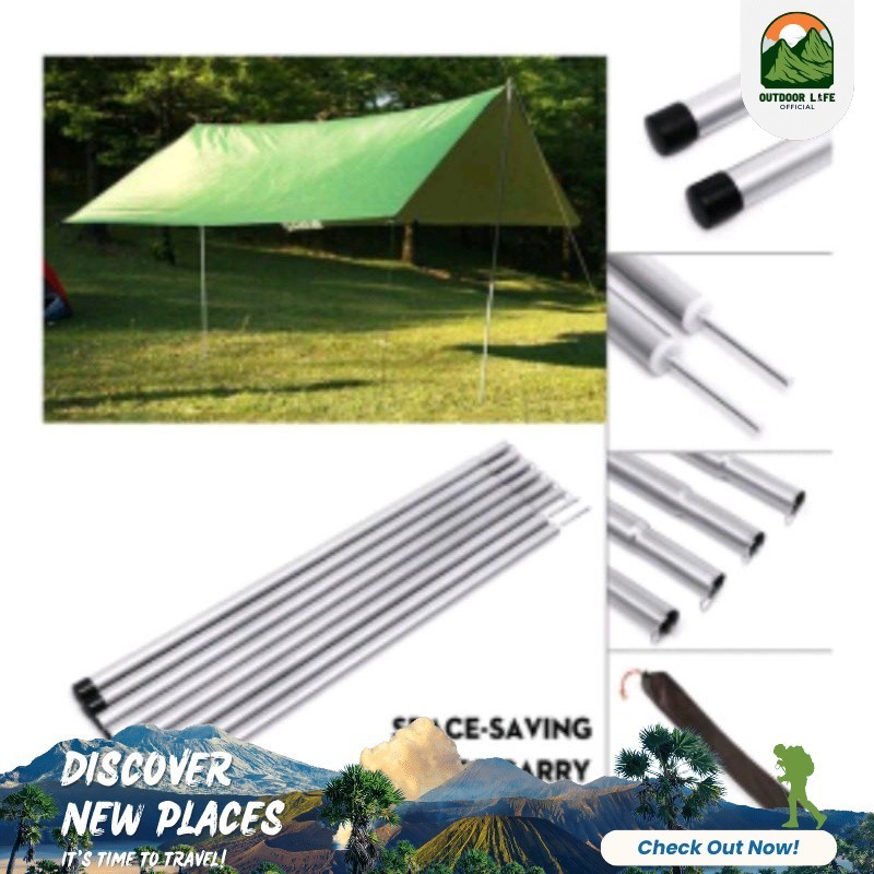 Jual PROMO MENARIK tiang flysheet tenda bivac campervan flysheet tenda ...