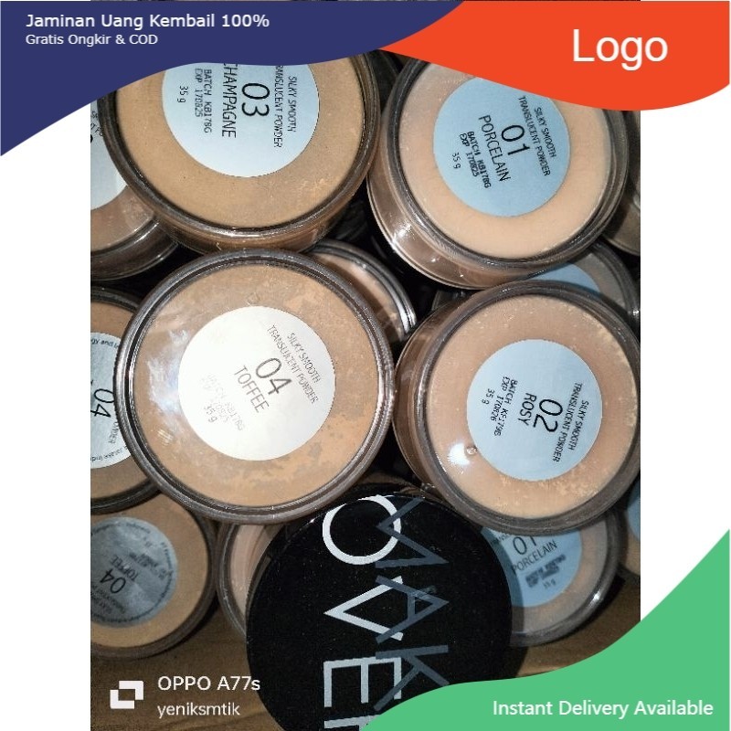 Jual Bedak Tabur Make Over -NoDus- (Silky Smooth Translucent Powder ...