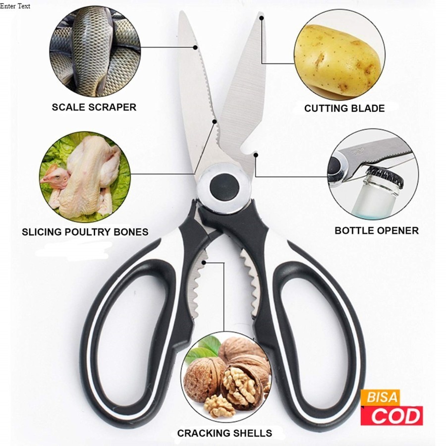 Jual Gunting Dapur Stainless Steel Serbaguna Multifungsi Kitchen ...