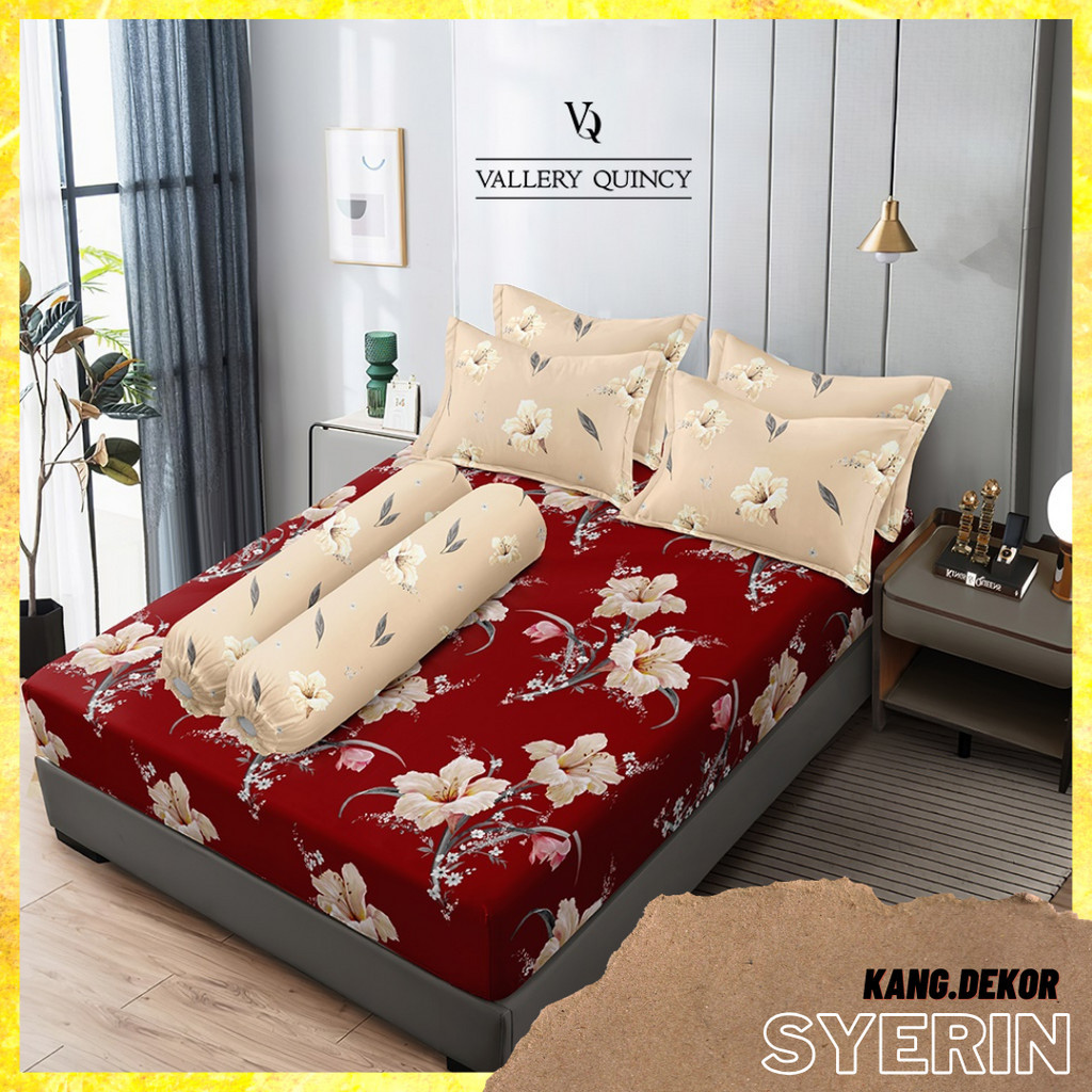 Jual Sprei Premium Vallery Quincy Syerin 180x200 160x200 120x200 Queen King Single - Seprai ...