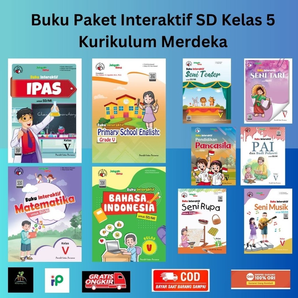 Jual Buku Interaktif SD Kelas 5 Semester 1&2 Kurikulum Merdeka Intan pariwara Tahun 2024 ...