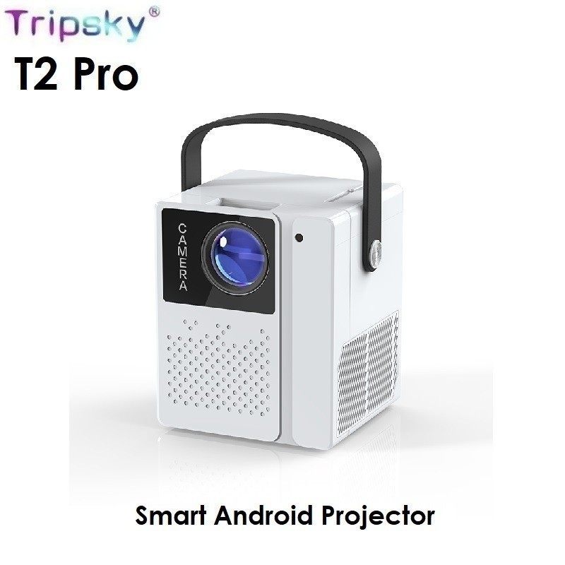 Jual TRIPSKY T2 PRO Proyektor ANDROID Smart Projector 230 ANSI Lumens ...