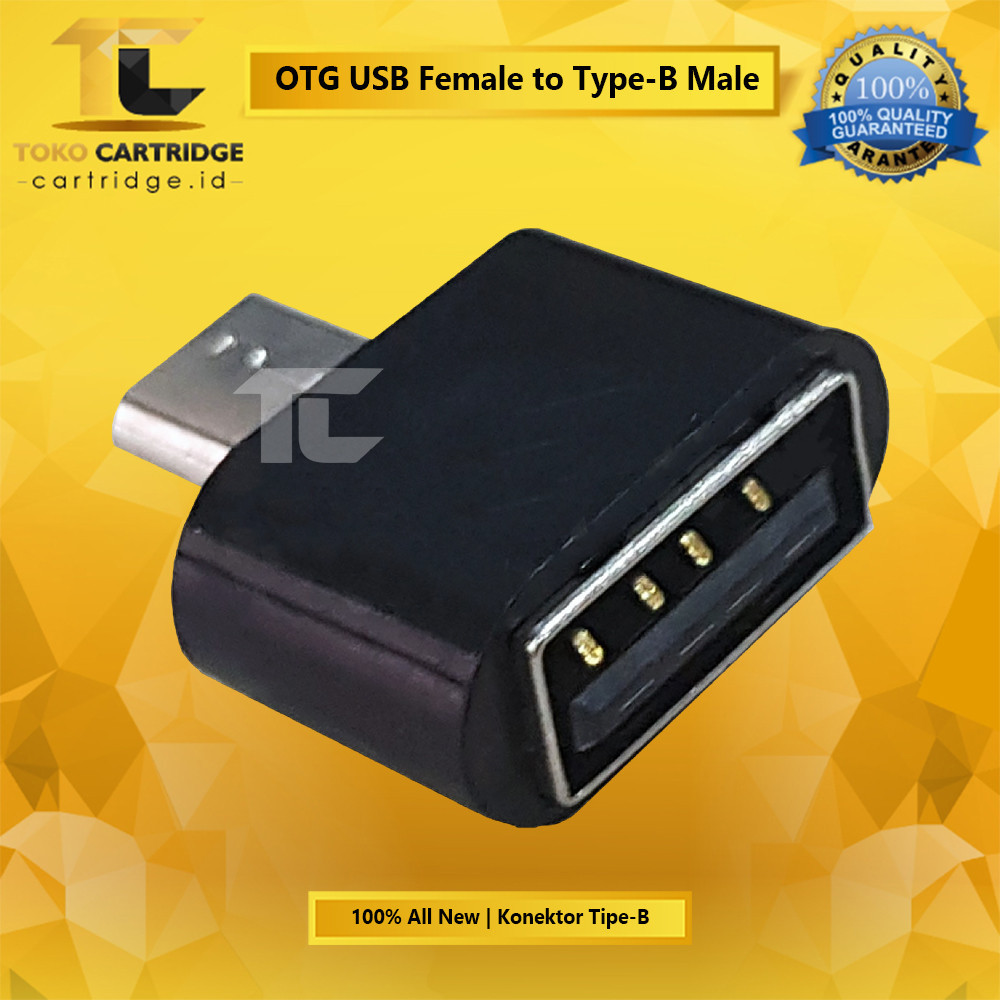 Jual OTG USB Type C Female to Type B Male, OTG USB Tipe C to Tipe B, OTG Converter Adapter ...