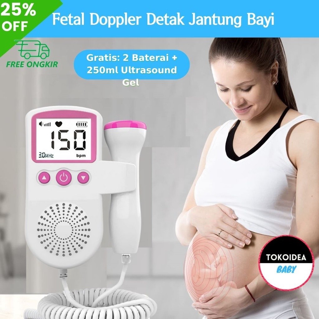 Jual Fetal Doppler Pendeteksi Detak Jantung Janin - Alat detak jantung ...